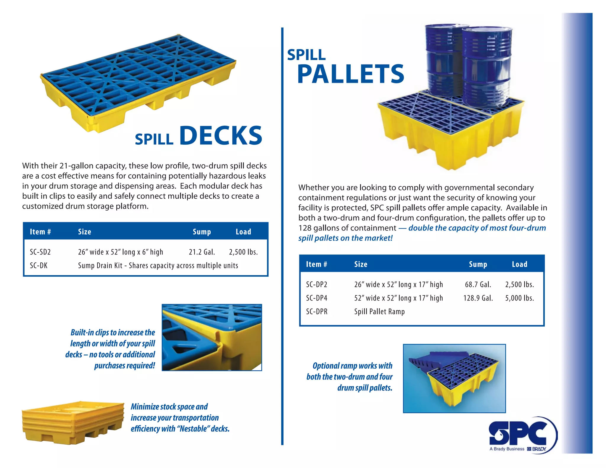 Spill Containment Decks And Pallets | PDF