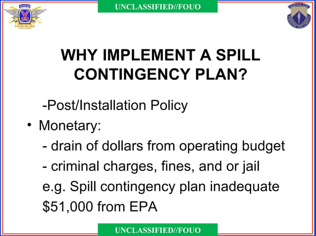 Spill contingency plan | PPT