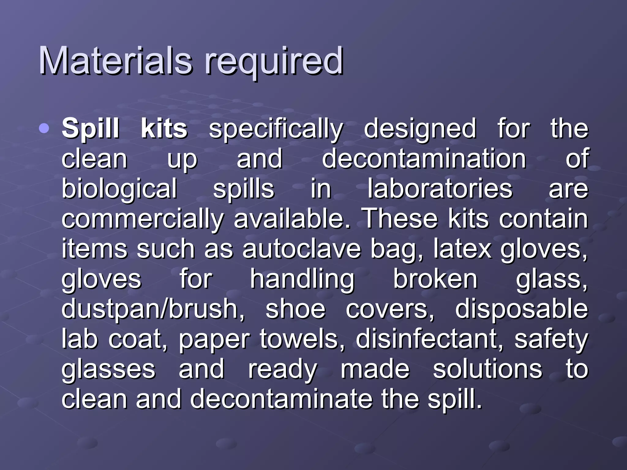 Spill control | PPT