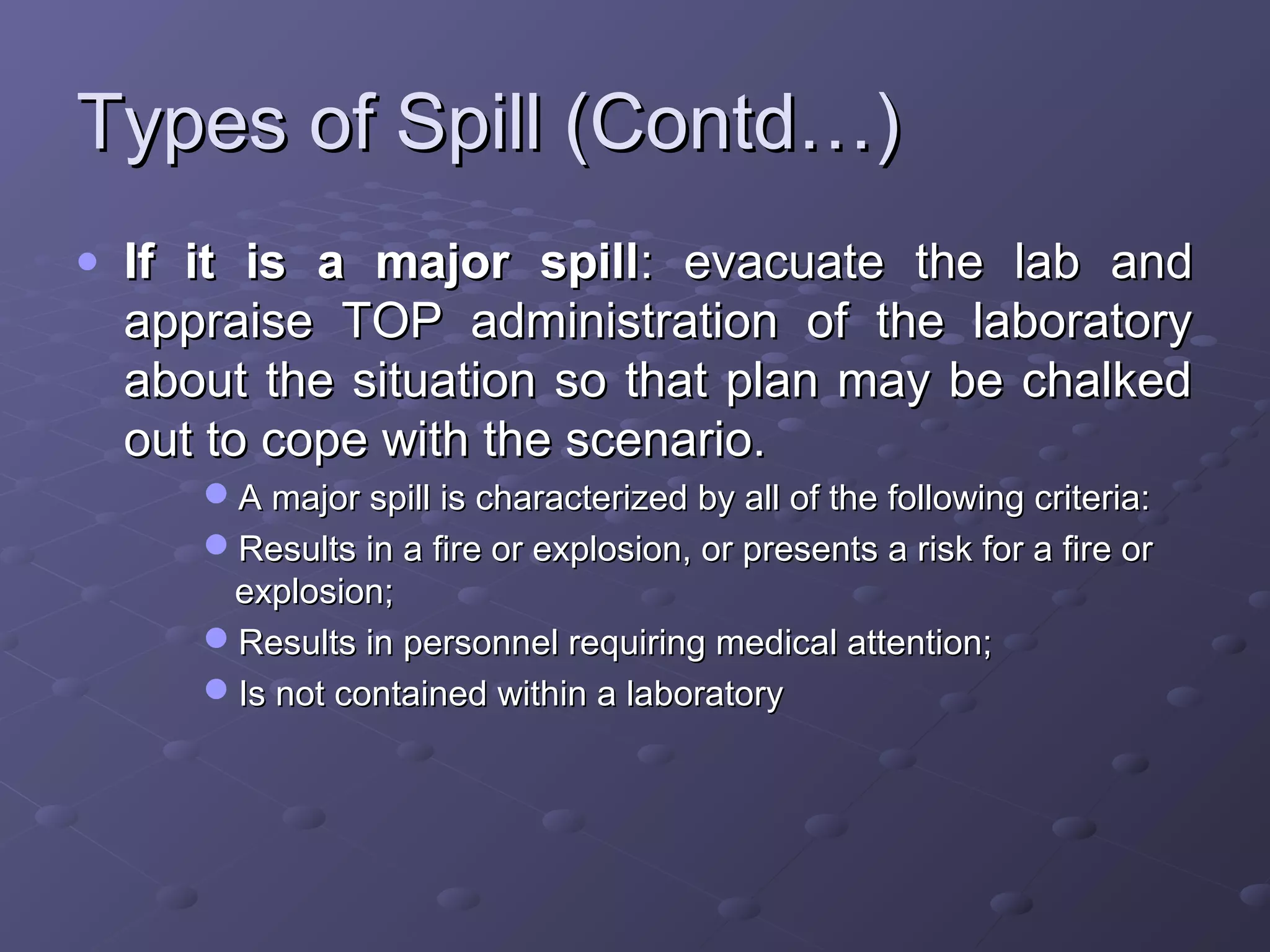 Spill control | PPT