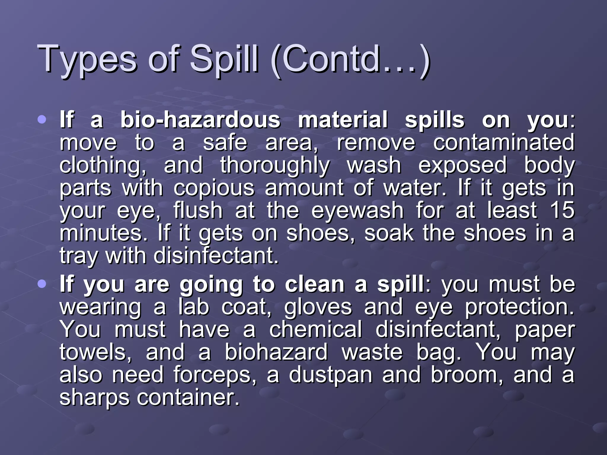 Spill control | PPT