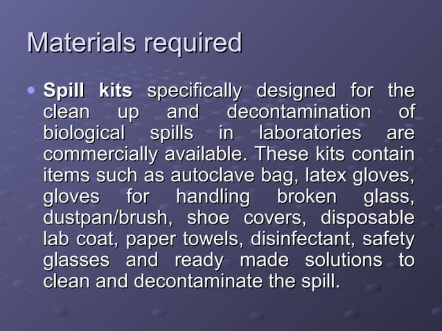 Spill control | PPT