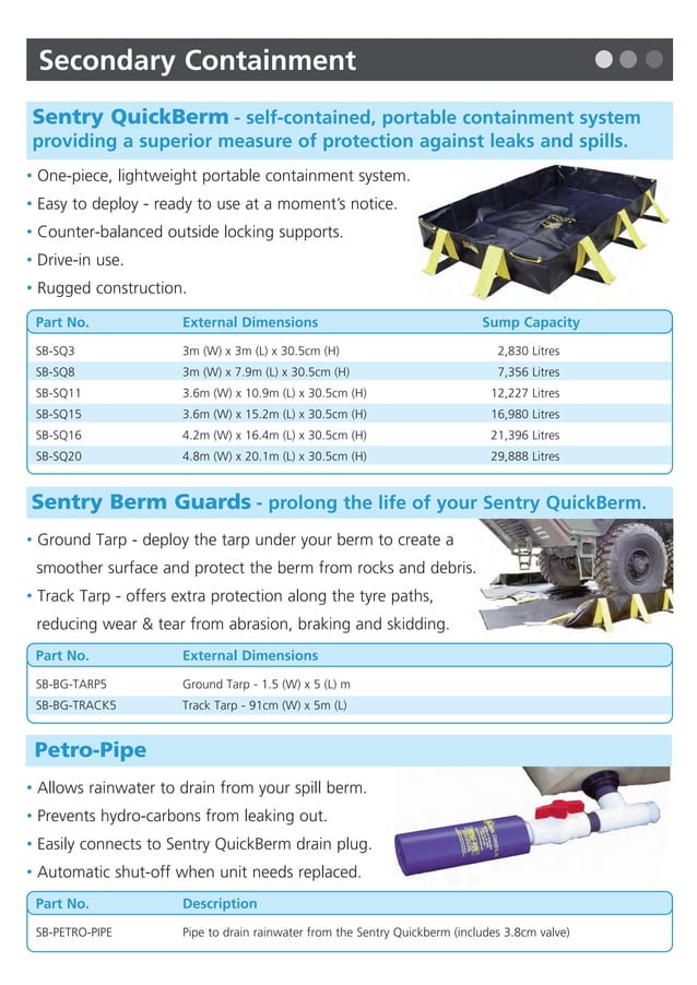 Spill Kits And Containment Systems | PDF