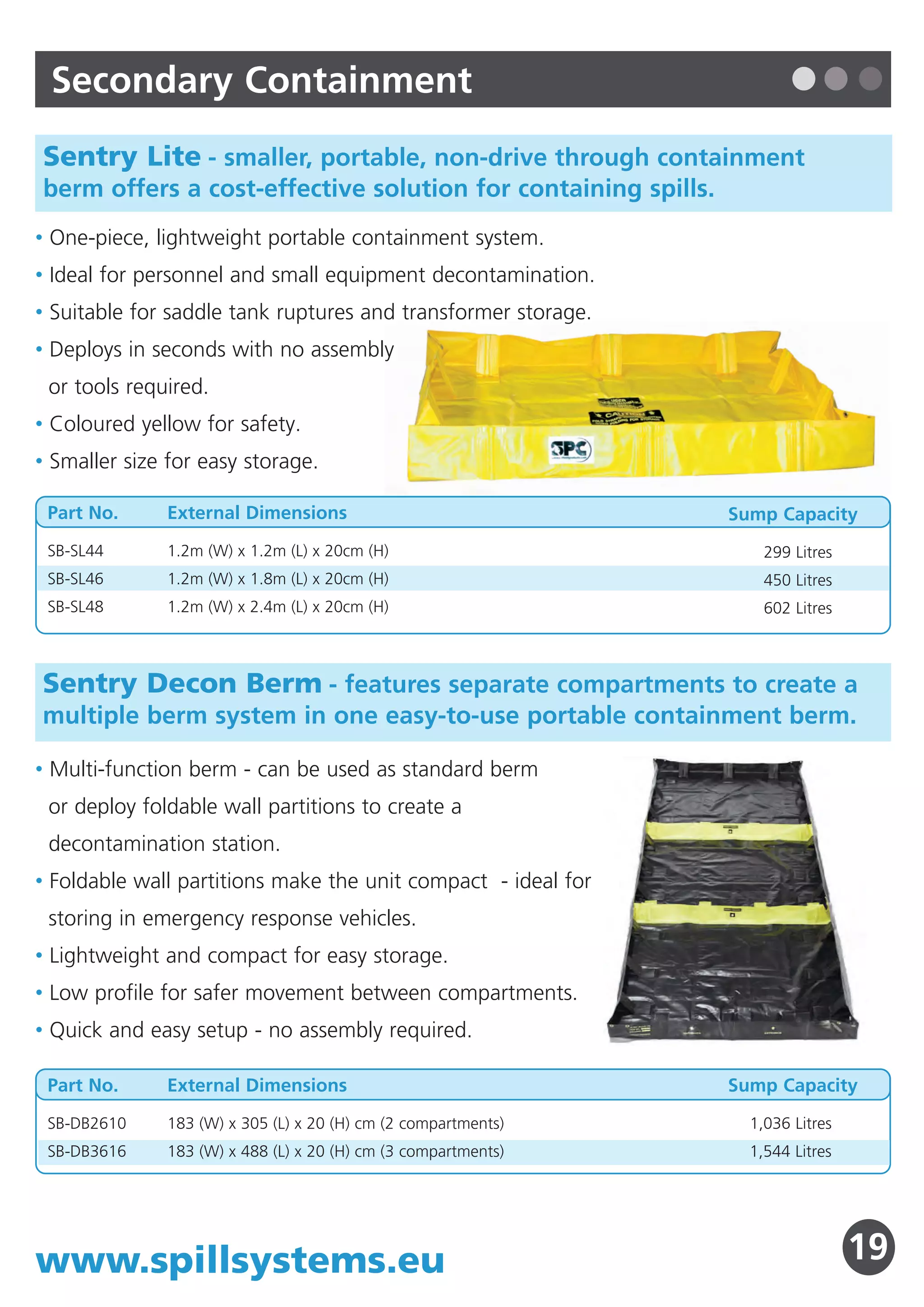 Spill Kits and Containment Systems: Oil Technics Ltd | PDF