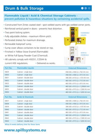 Spill Kits and Containment Systems: Oil Technics Ltd | PDF