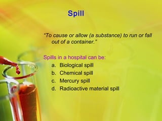Spill management | PPT