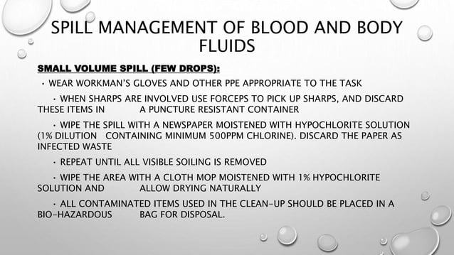 Spill Management.pptx | First Aid | Injuries