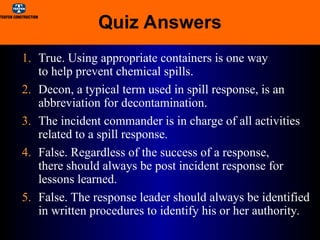 Spill Prevention Awareness Training .ppt