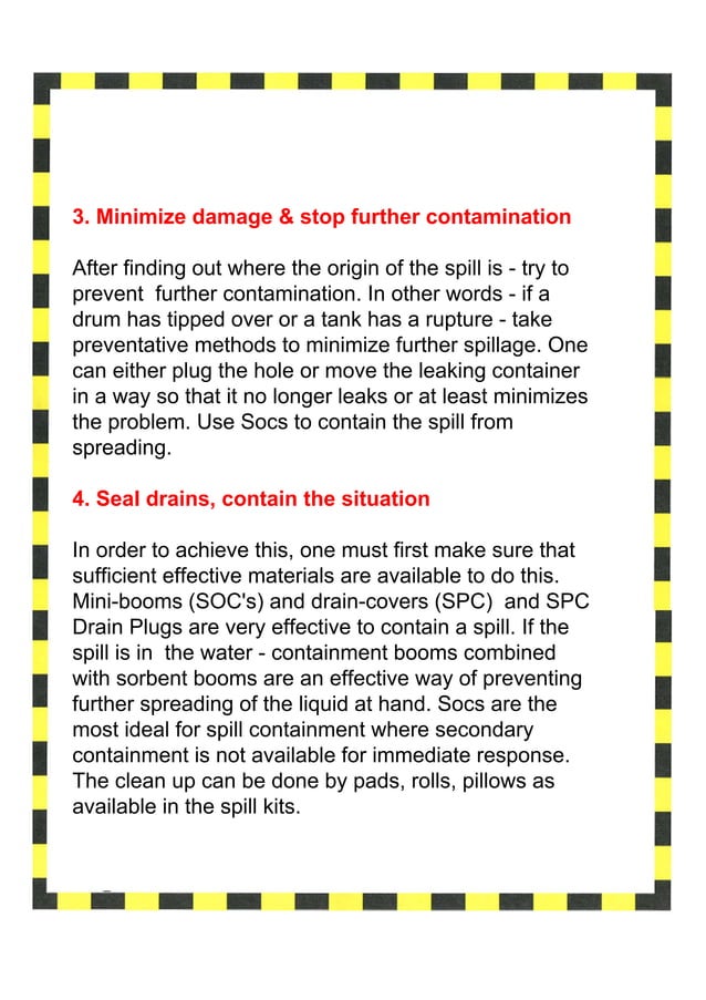 Spill Response Guide for Spill Kits | PDF