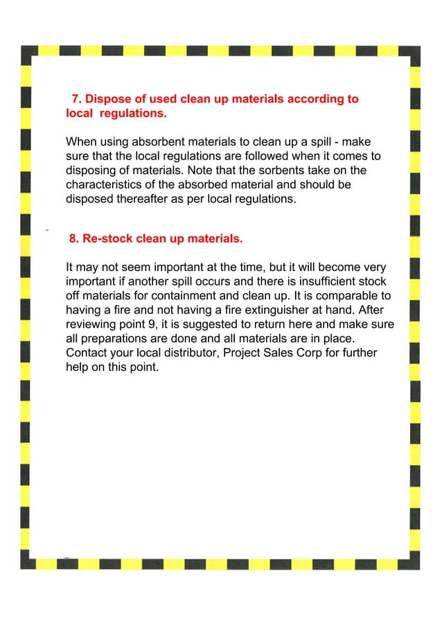Spill Response Guide for Spill Kits | PDF