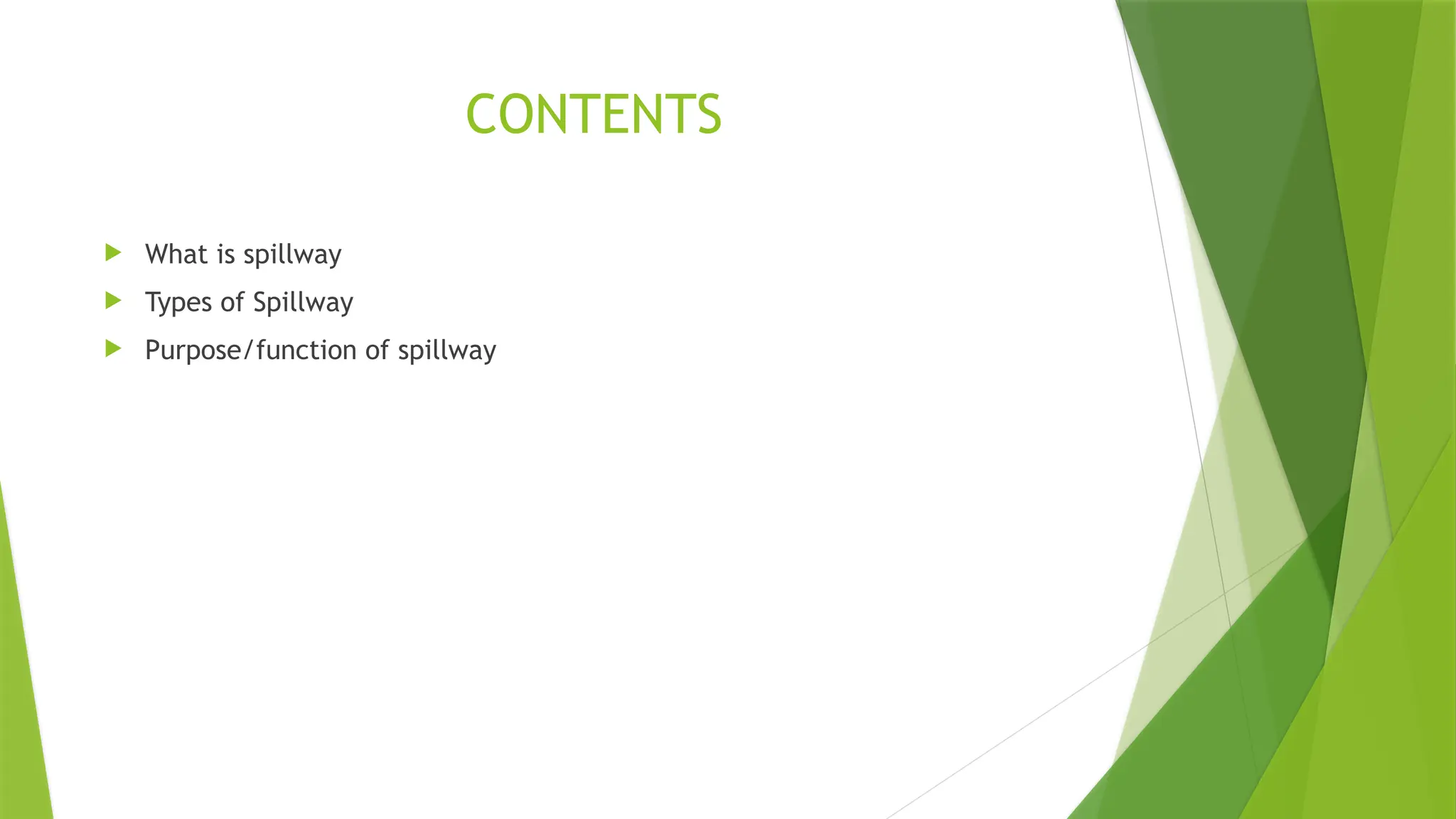 Spillway meaning of spillway and their types | PPTX
