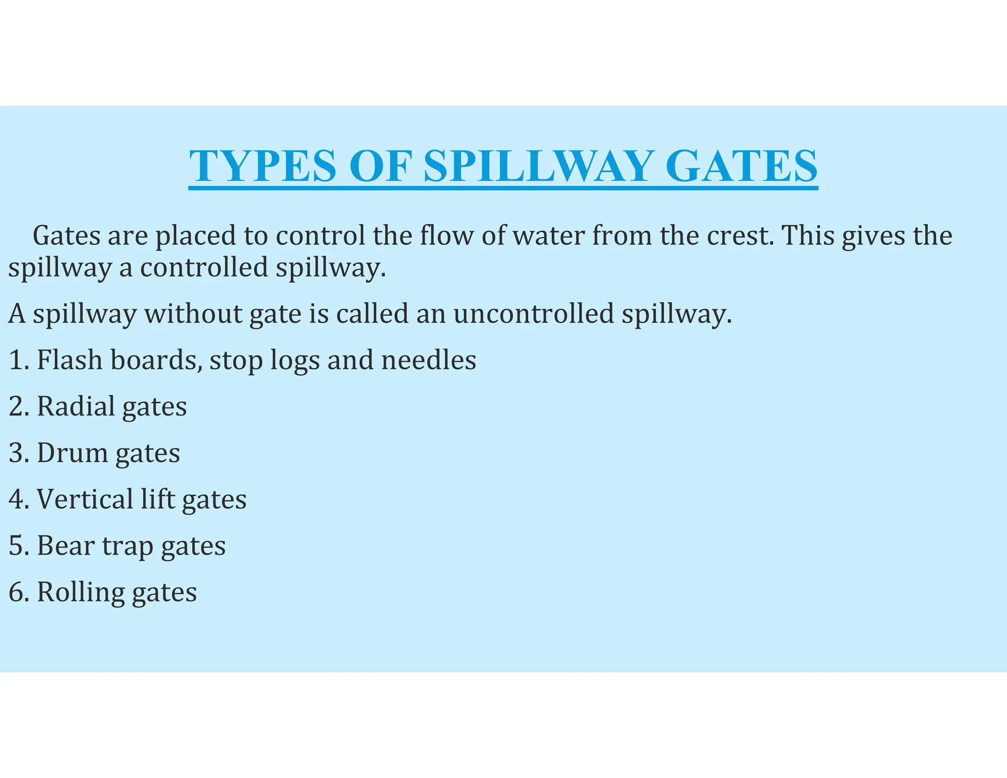 spillway designs calculations and examples illustrating the working ...