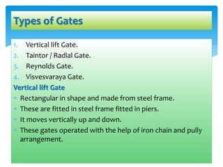 Spillway and gates | PPTX