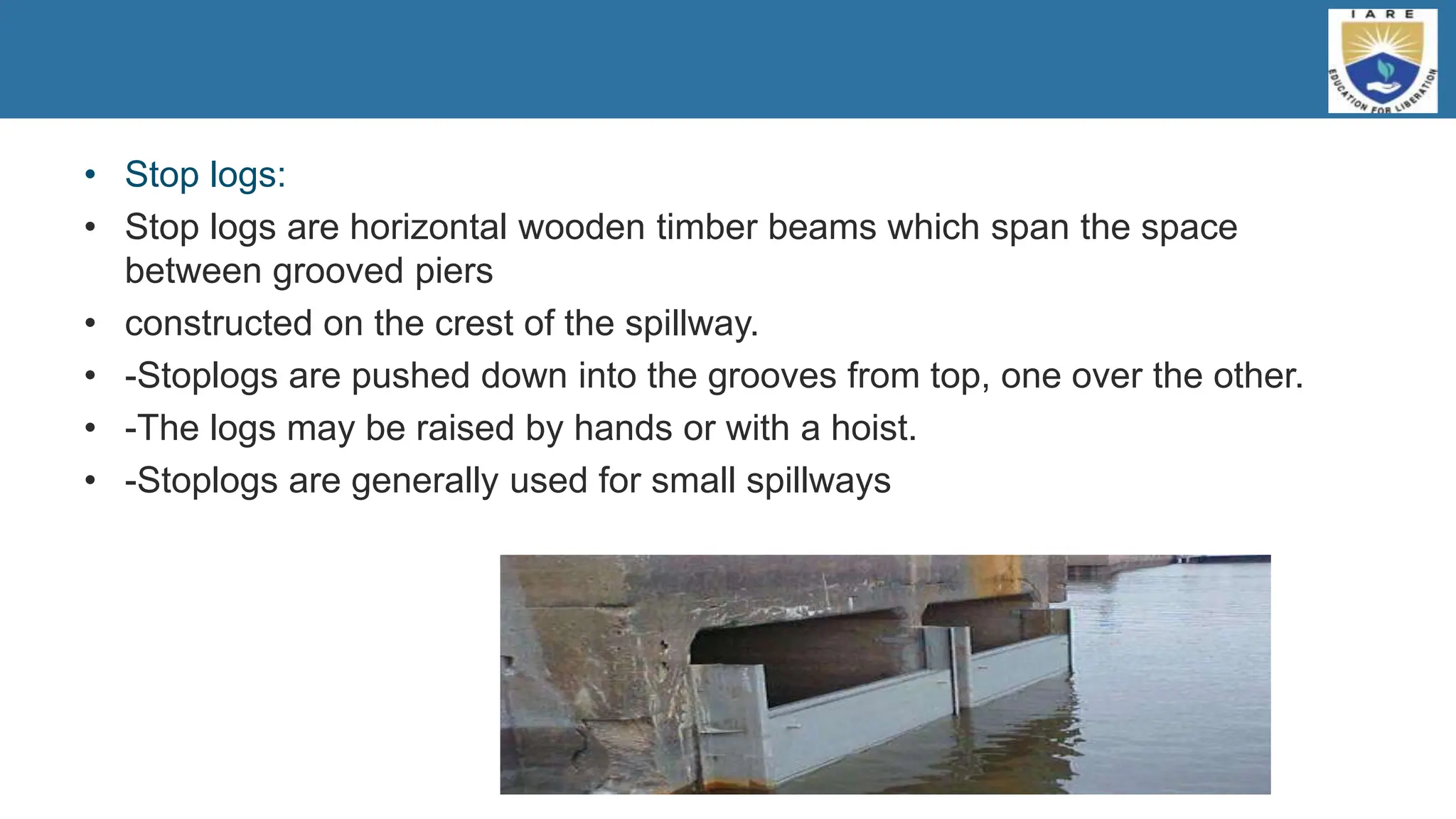 Spillways description and design procedure | PPTX