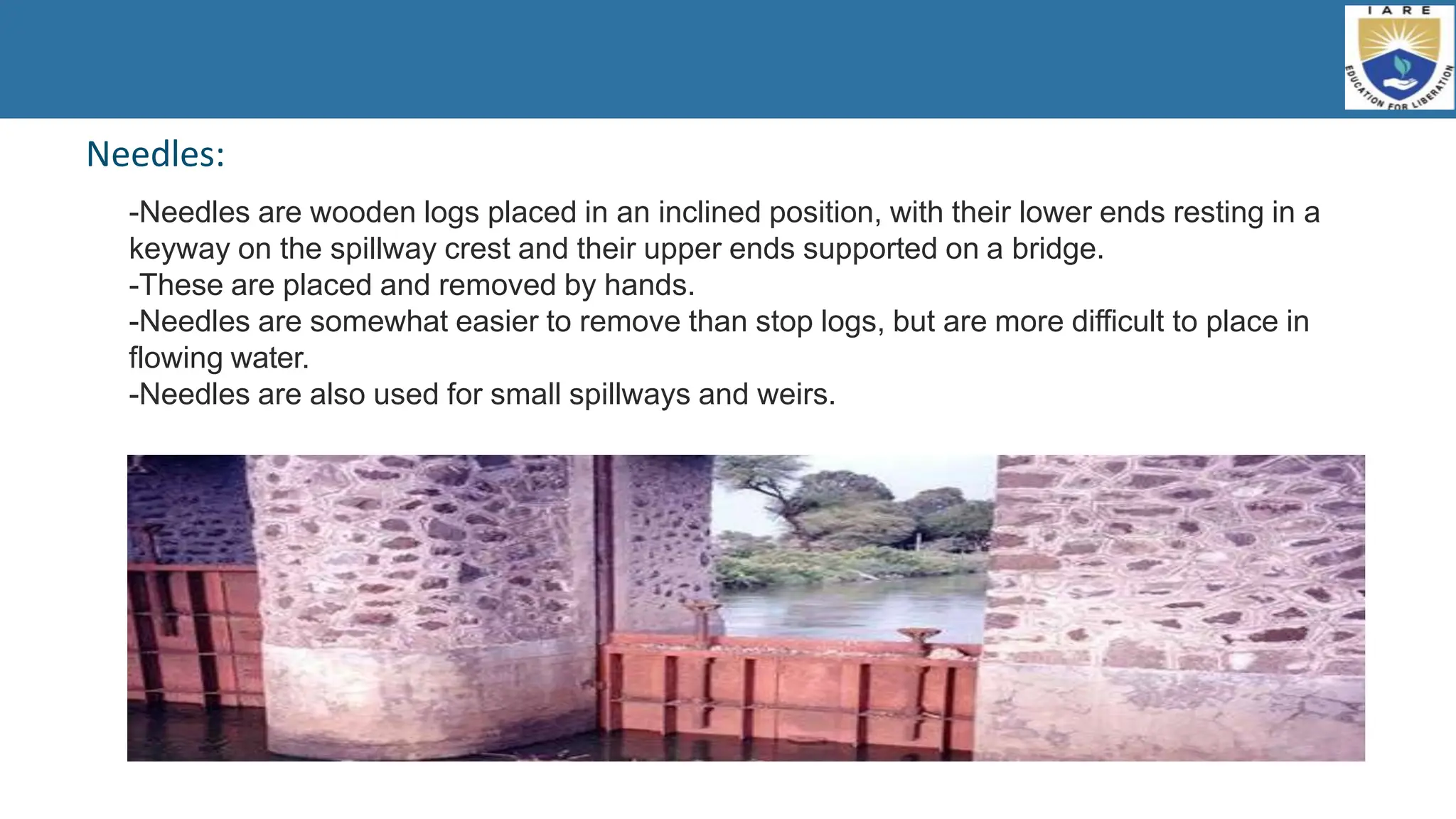 Spillways description and design procedure | PPTX