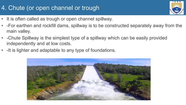 Spillways description and design procedure | PPTX