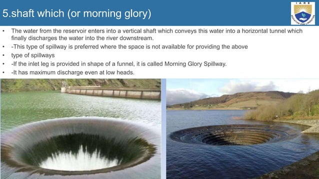 Spillways description and design procedure | PPTX