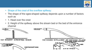 Spillways description and design procedure | PPTX