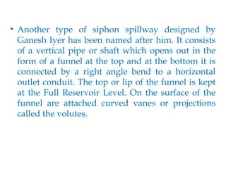 Spillways & energy dissipator | PPT