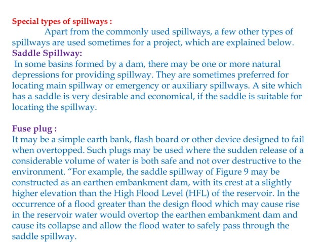 Spillways & energy dissipator | PPT