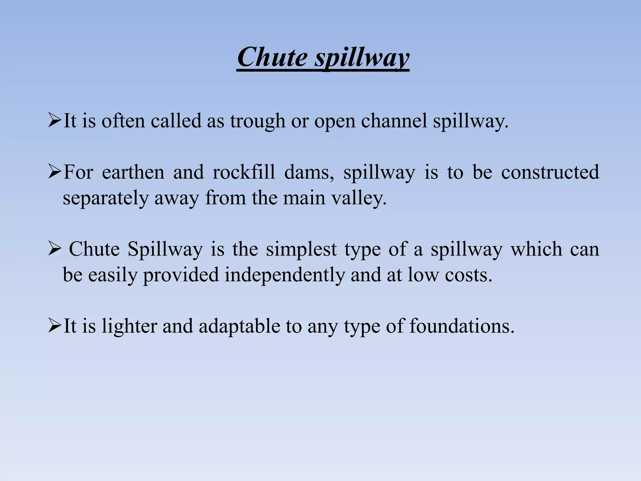Spillways components and types | PPTX