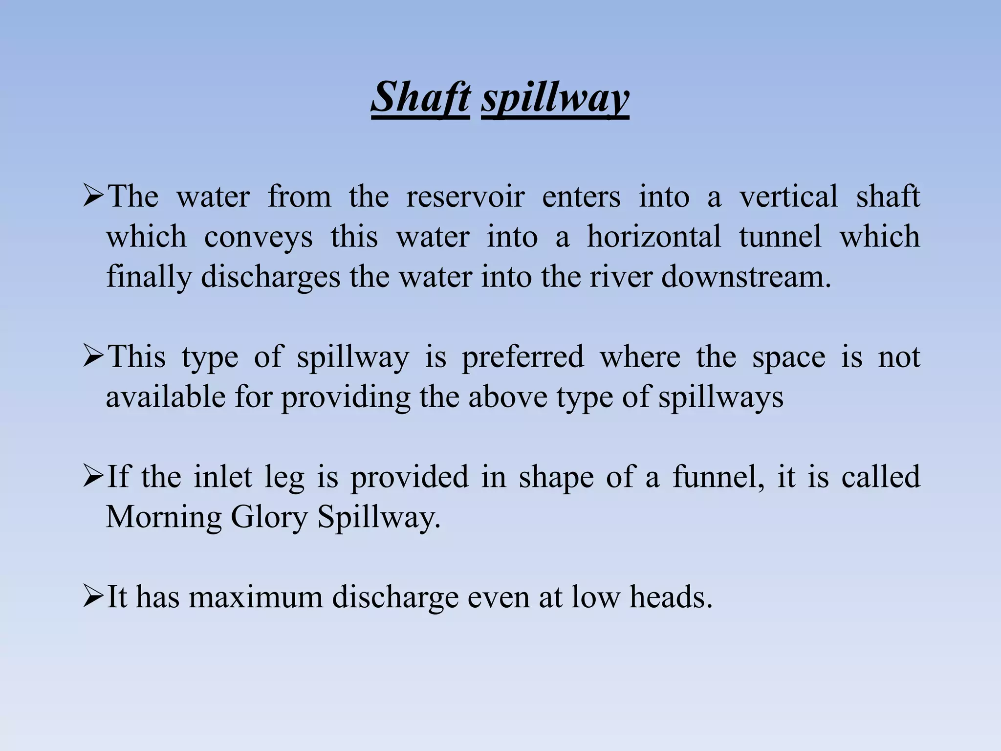 Spillways components and types | PPTX