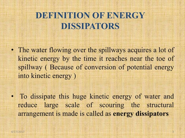 energy dissipator in hydraulic structure | PPT
