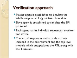 Spi master core verification | PPT