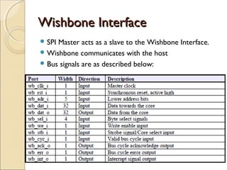 Spi master core verification | PPT