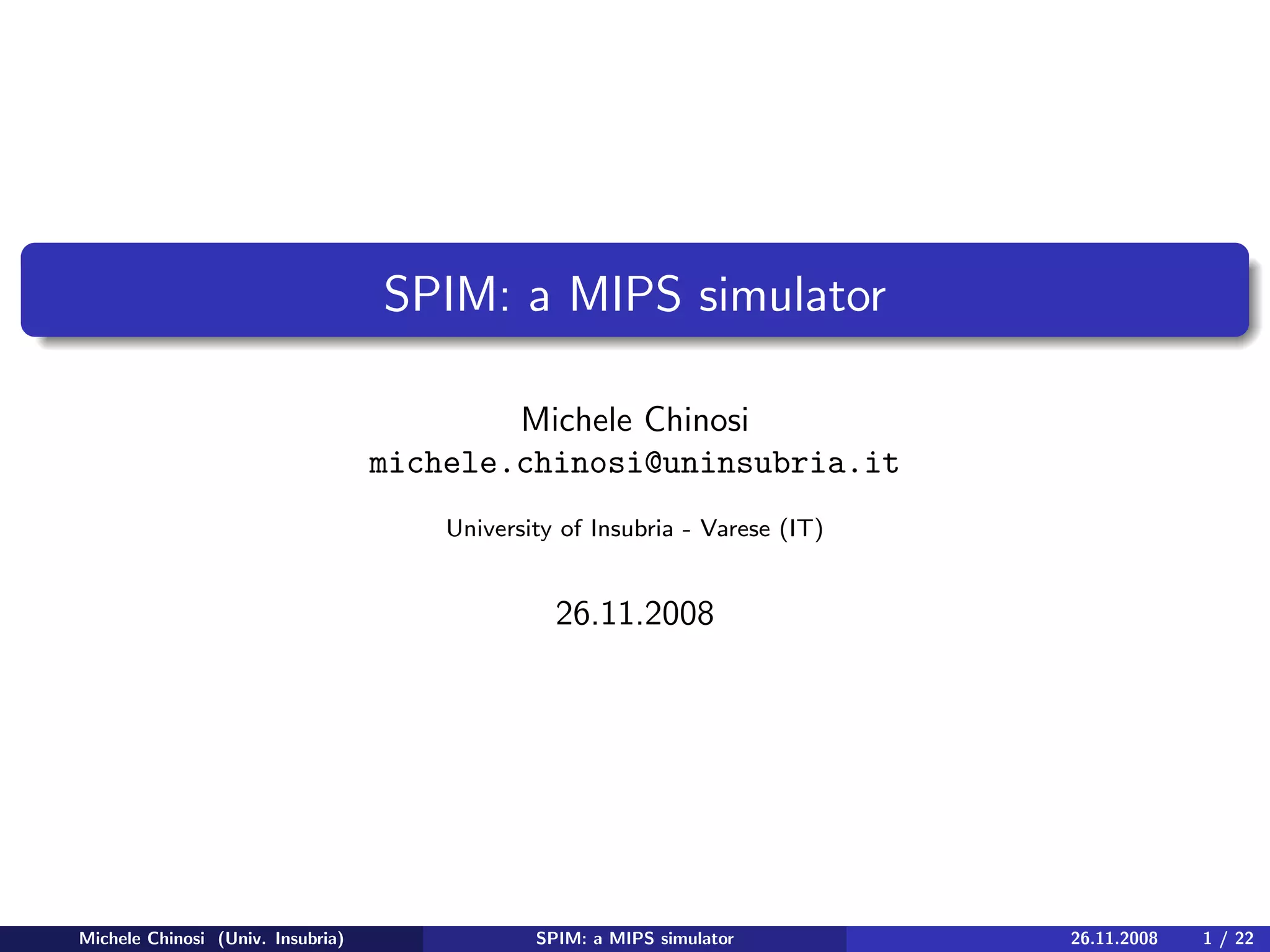 Spim Mips Simulator | PPT