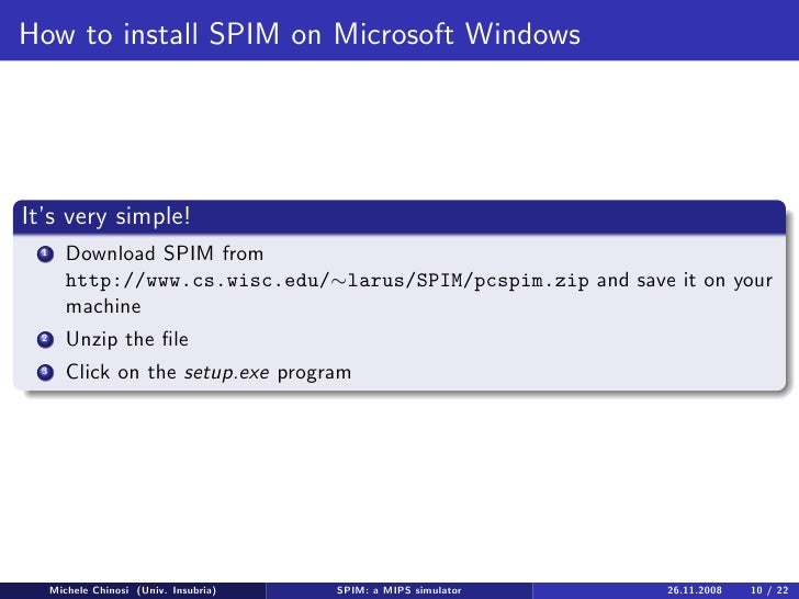 Spim Mips Simulator Spim Mips Simulator
