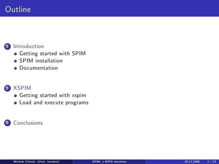 Spim Mips Simulator Spim Mips Simulator