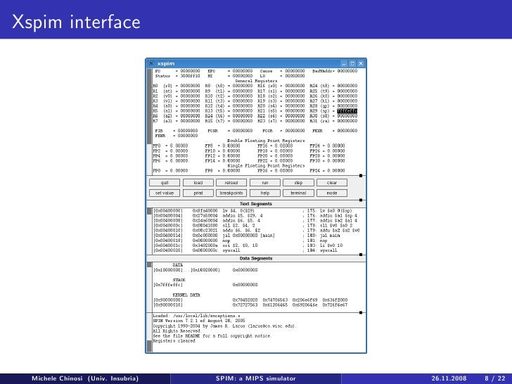 Spim Mips Simulator Spim Mips Simulator