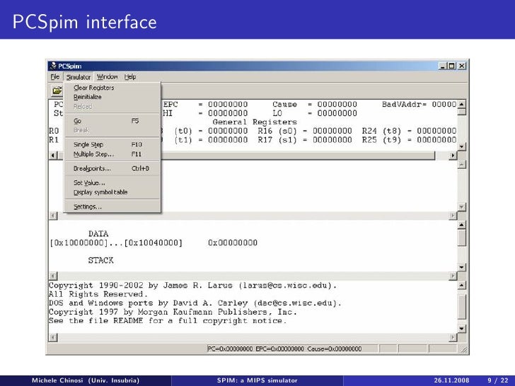 Spim Mips Simulator Spim Mips Simulator