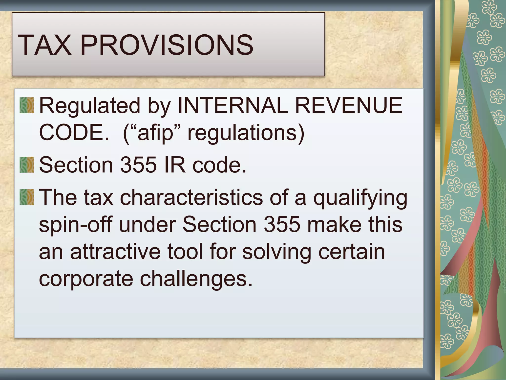 Spin off and split-off | PPTX