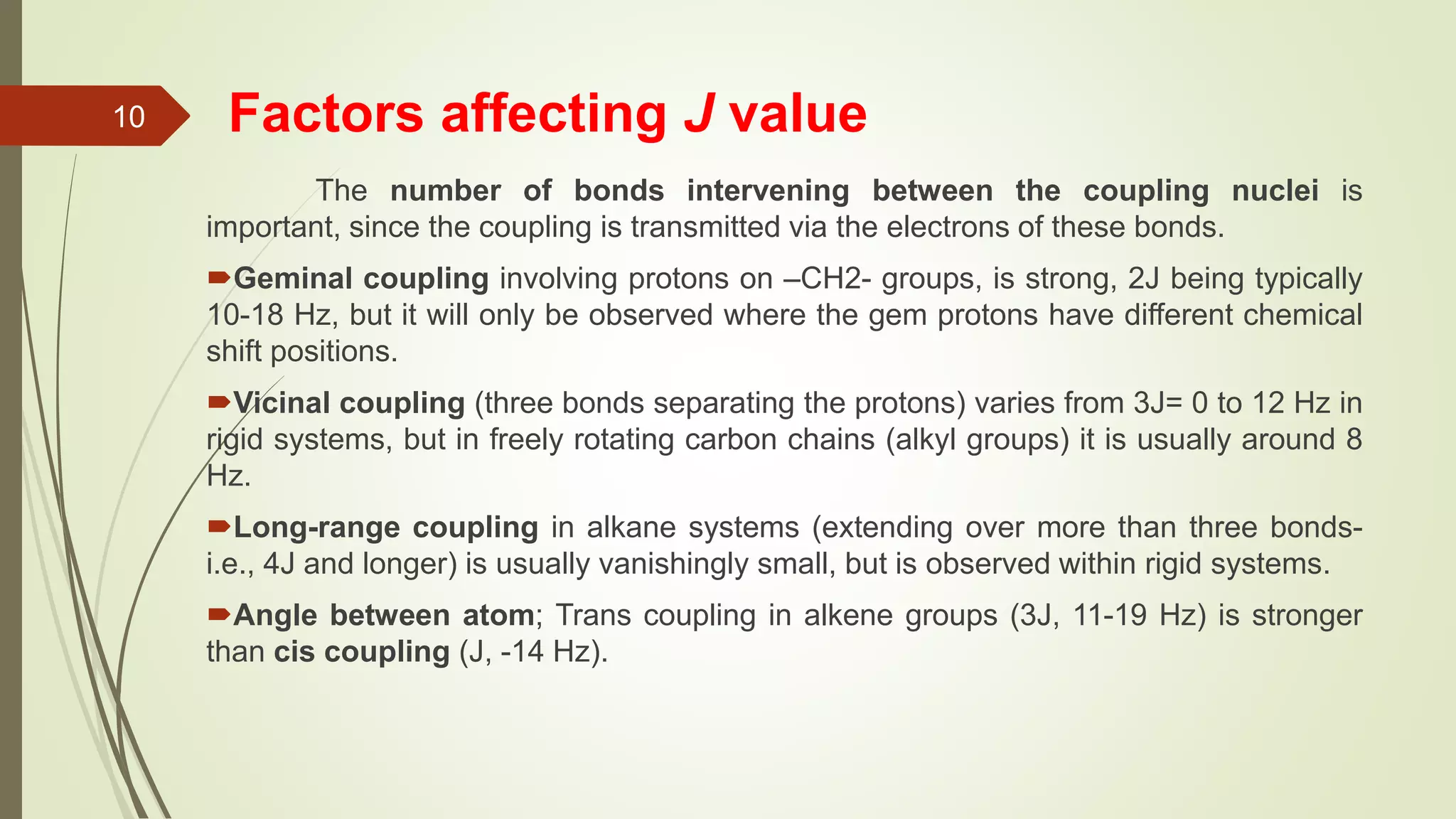 Spin spin coupling and coupling constant | PPTX