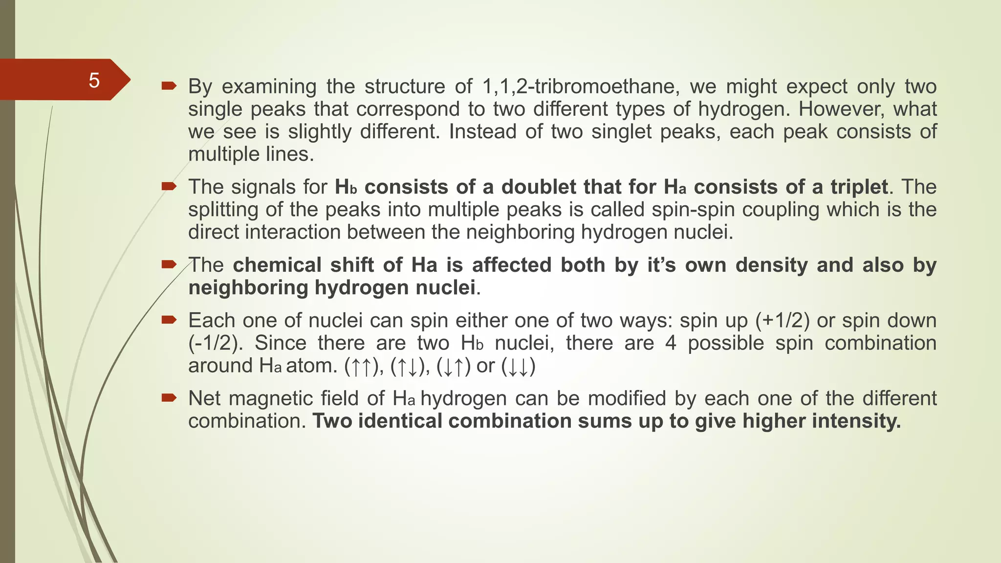 Spin spin coupling and coupling constant | PPTX