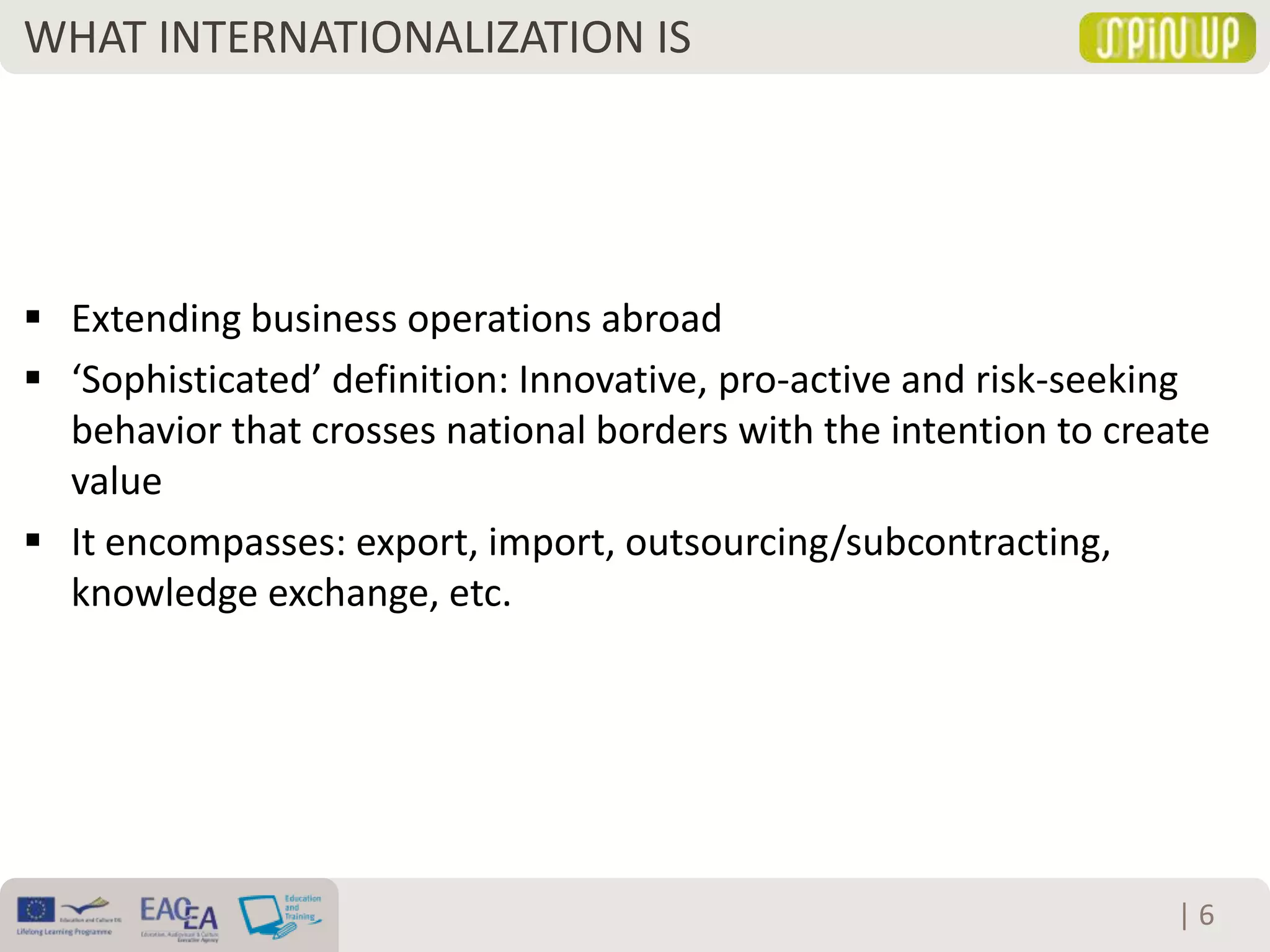 Internationalisation for Growth | PPT