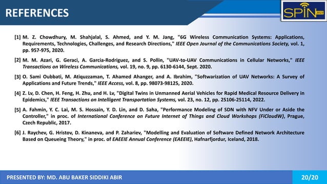 Digital Twin-based Software-defined UAV Networks Using Queuing Model | PPT