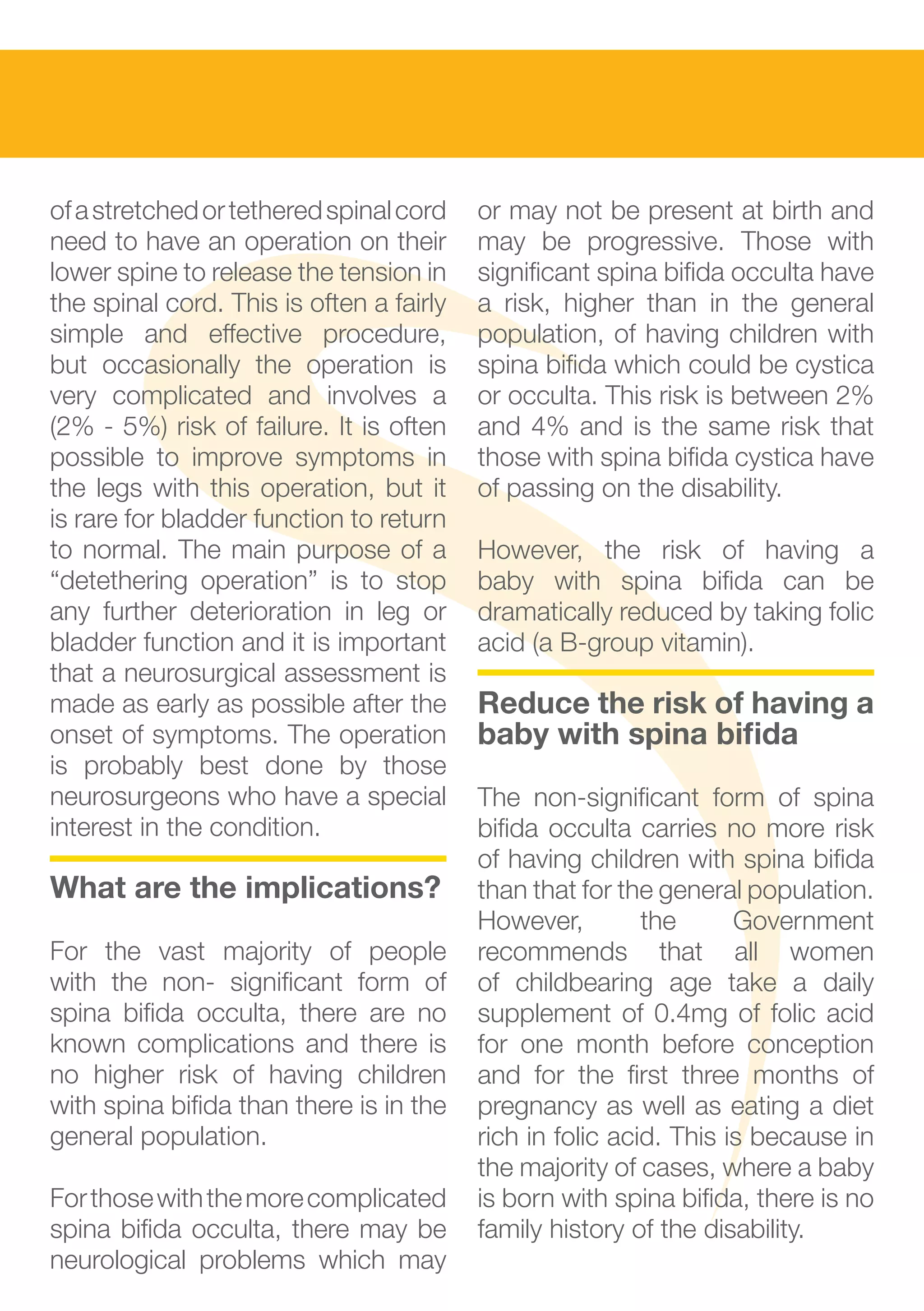 Spina bifida occulta | PDF | Pregnancy | Reproductive Health