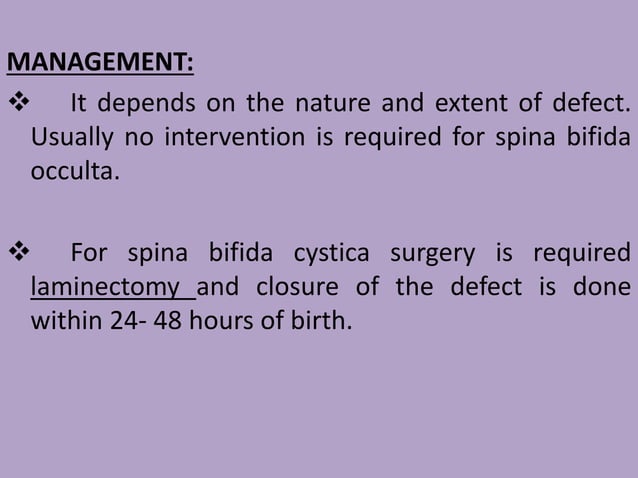 Spina bifida Neurological disorder | PPTX