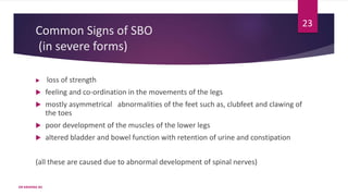 Spina bifida overview Clinical Neuro by Dr Krishna NS (M.O.Th-Neuro) | PPTX