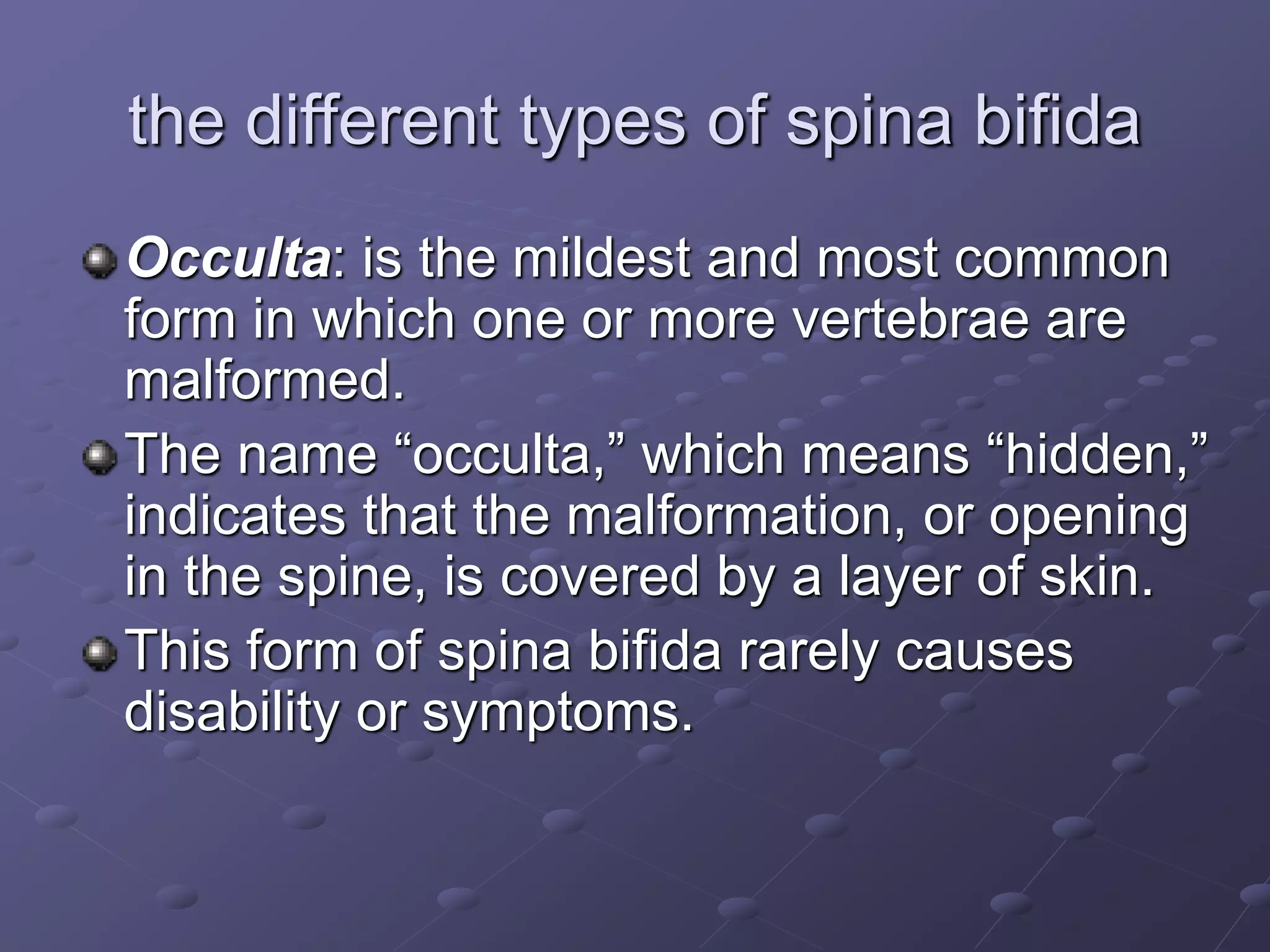 Spina bifida | PPT