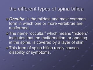 Spina bifida | PPT