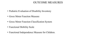 Physiotherapy management of spina bifida ppt by Oluwadamilare Akinwande ...