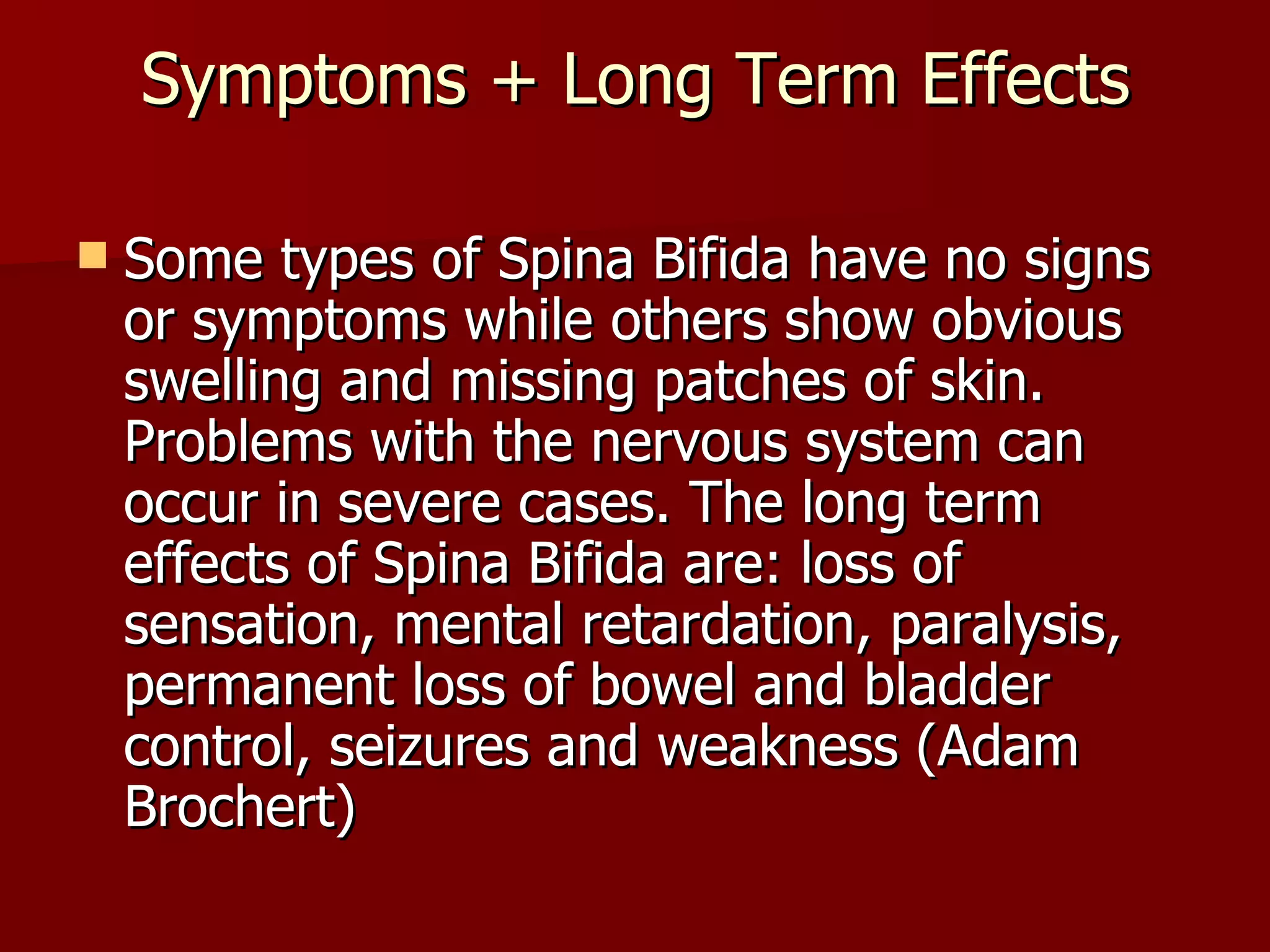 Spina bifida hi | PPT | Brain and Nervous System Disorders | Diseases ...