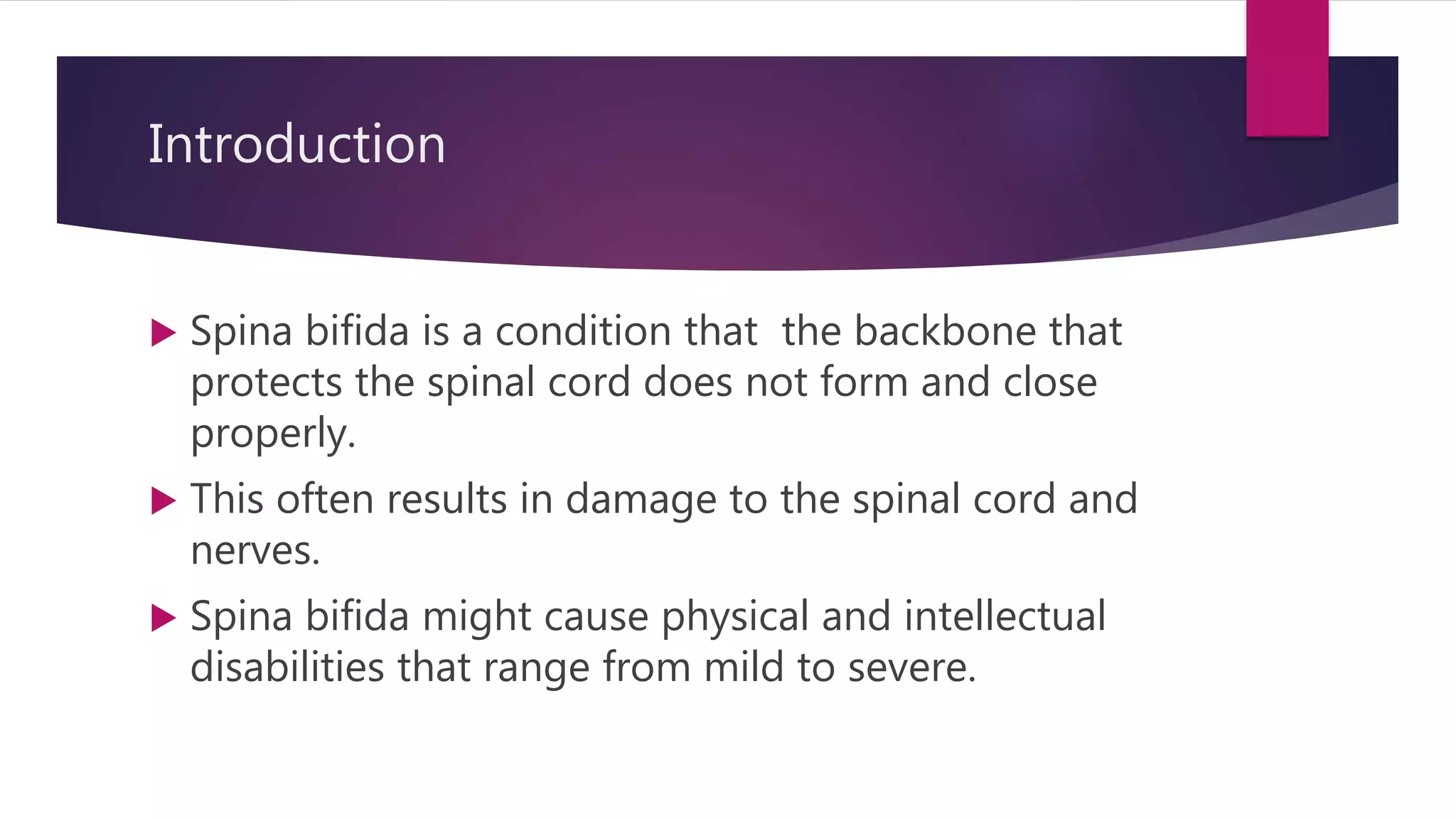 Spina bifida ppt | PPTX