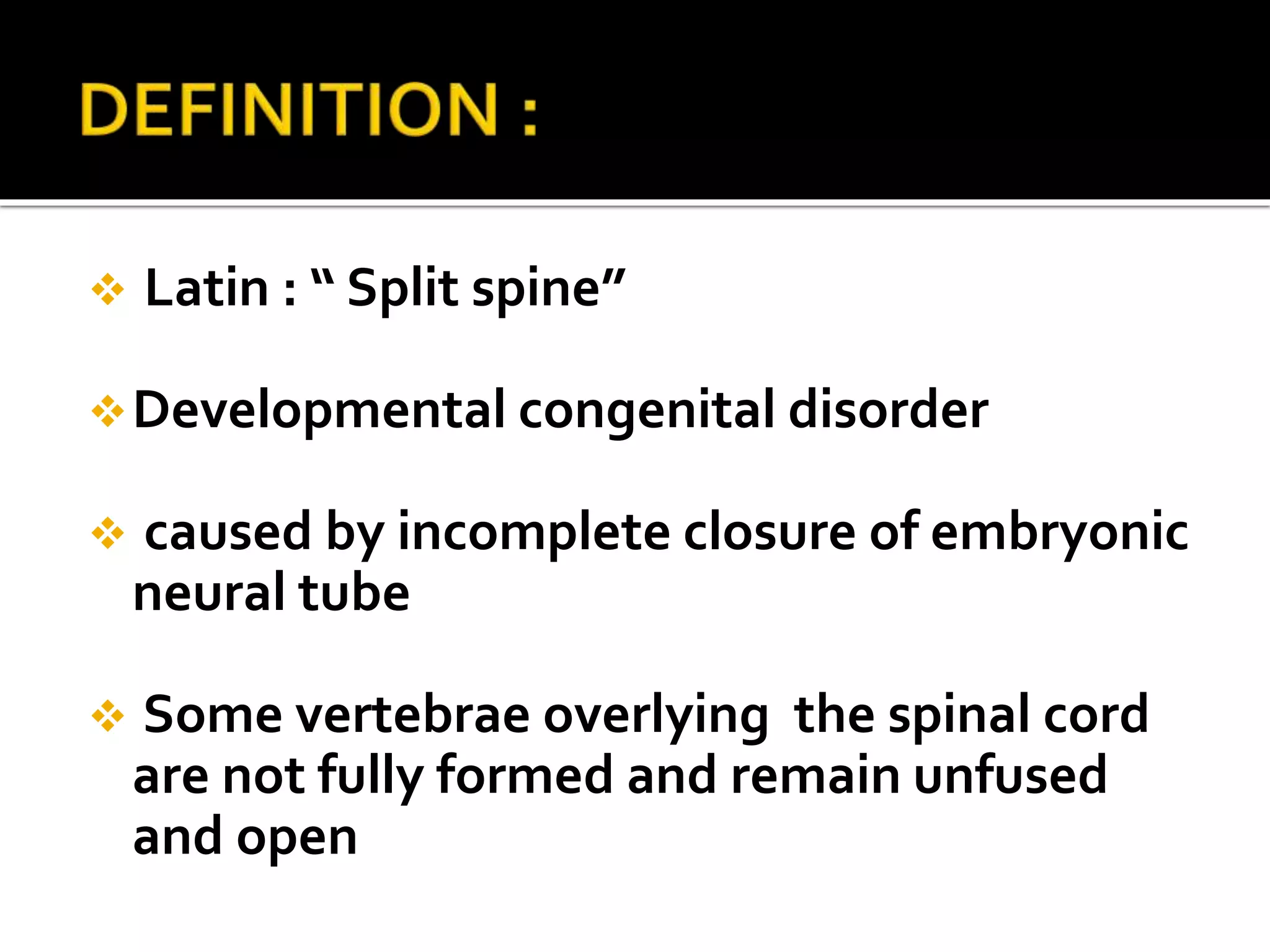 Spina bifida ppt | PPTX