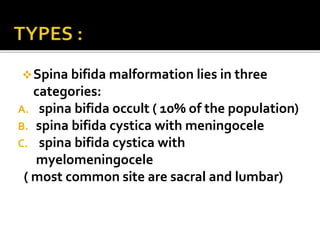 Spina bifida ppt | PPTX