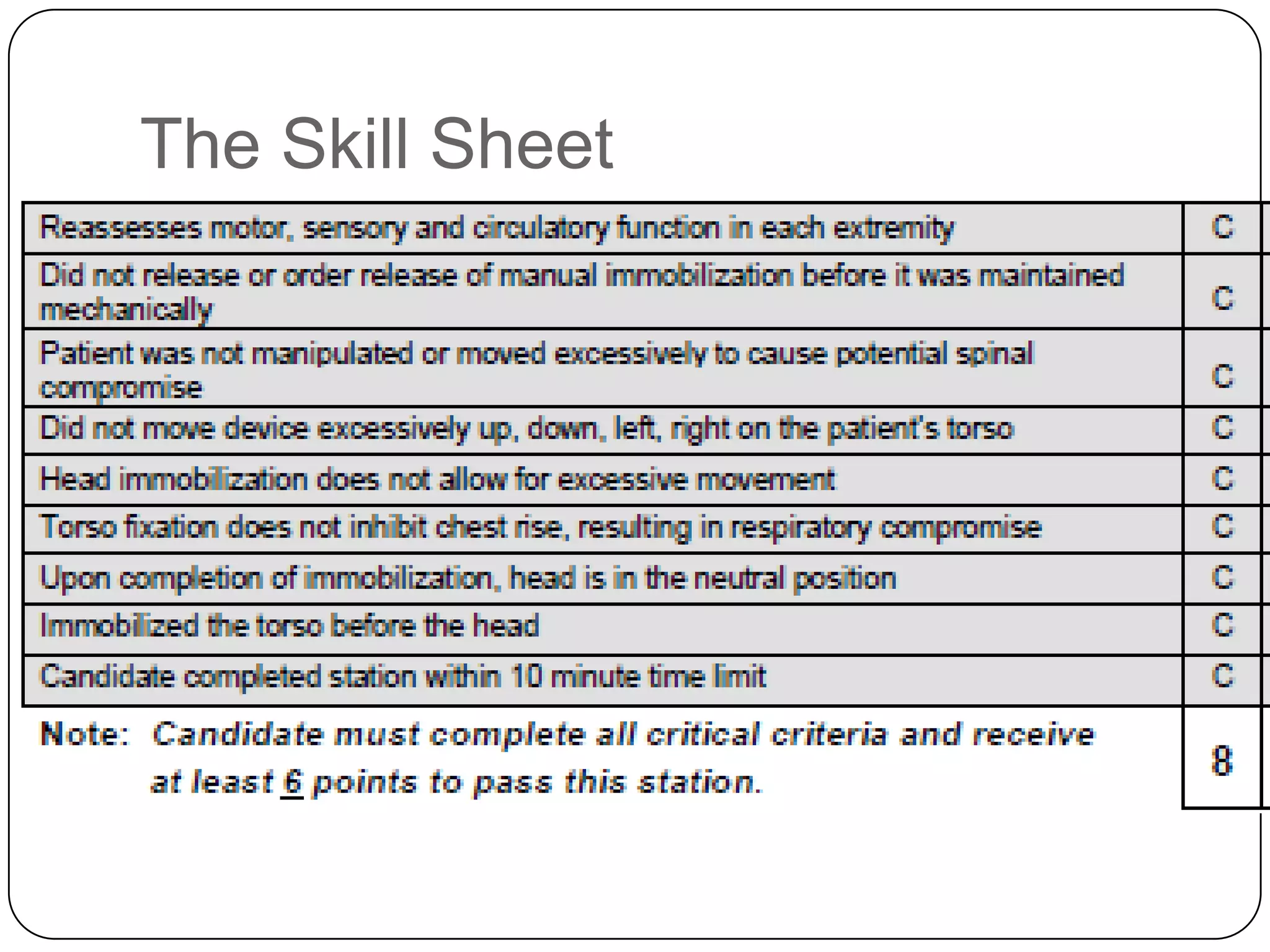 Spinal immobilization seated | PPT